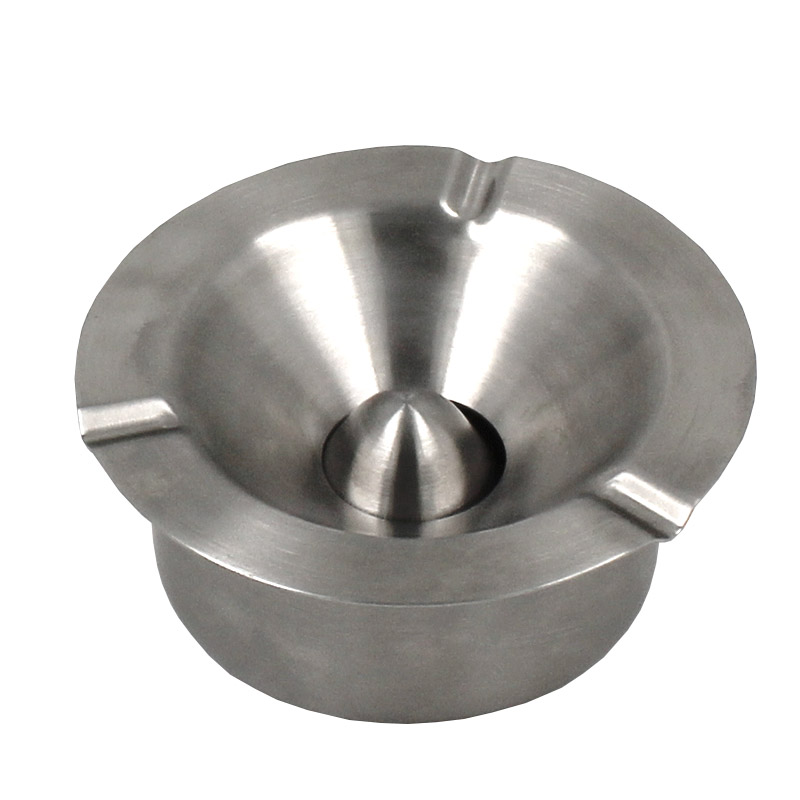 Σταχτοδοχείο επιτραπέζιο Ø13X5.2cm ανοξείδωτο ατσάλι - Oikoset
